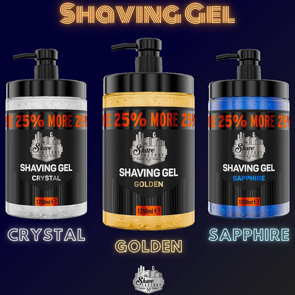 The Shave Factory Shaving Gel 1250ml - Golden – La Barbiera