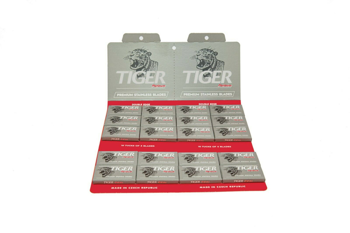 Tiger Platinum Double Edge Razor Blades – La Barbiera